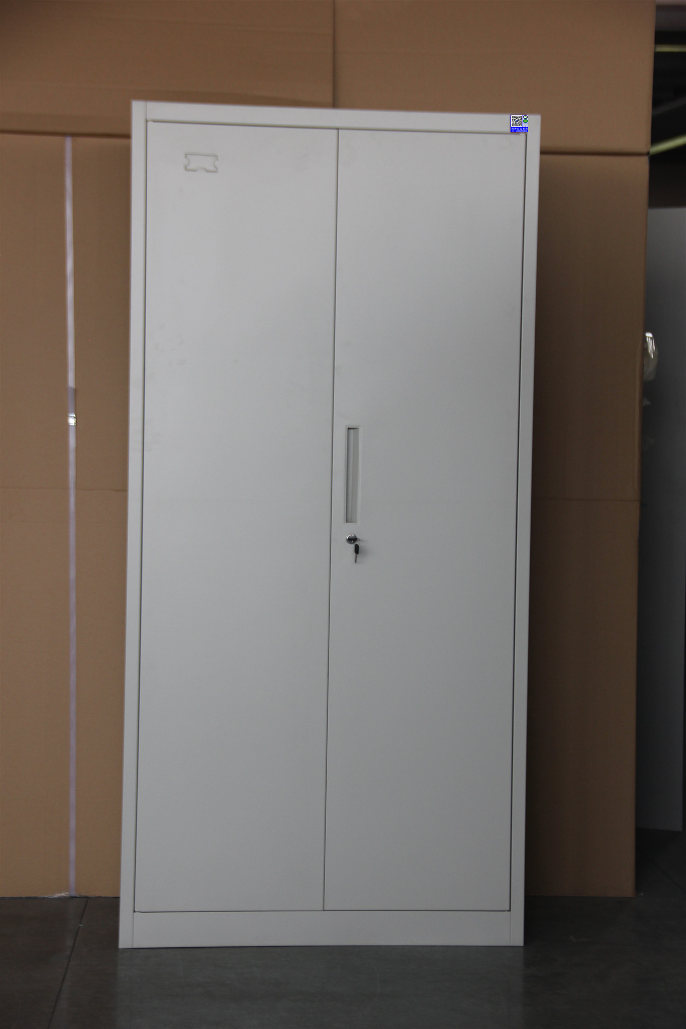 对开铁门文件柜-石家庄虎牌办公家具